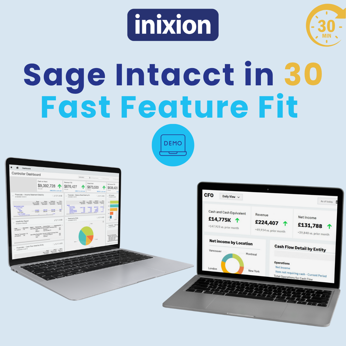 Sage Intacct Live Demo | Inixion